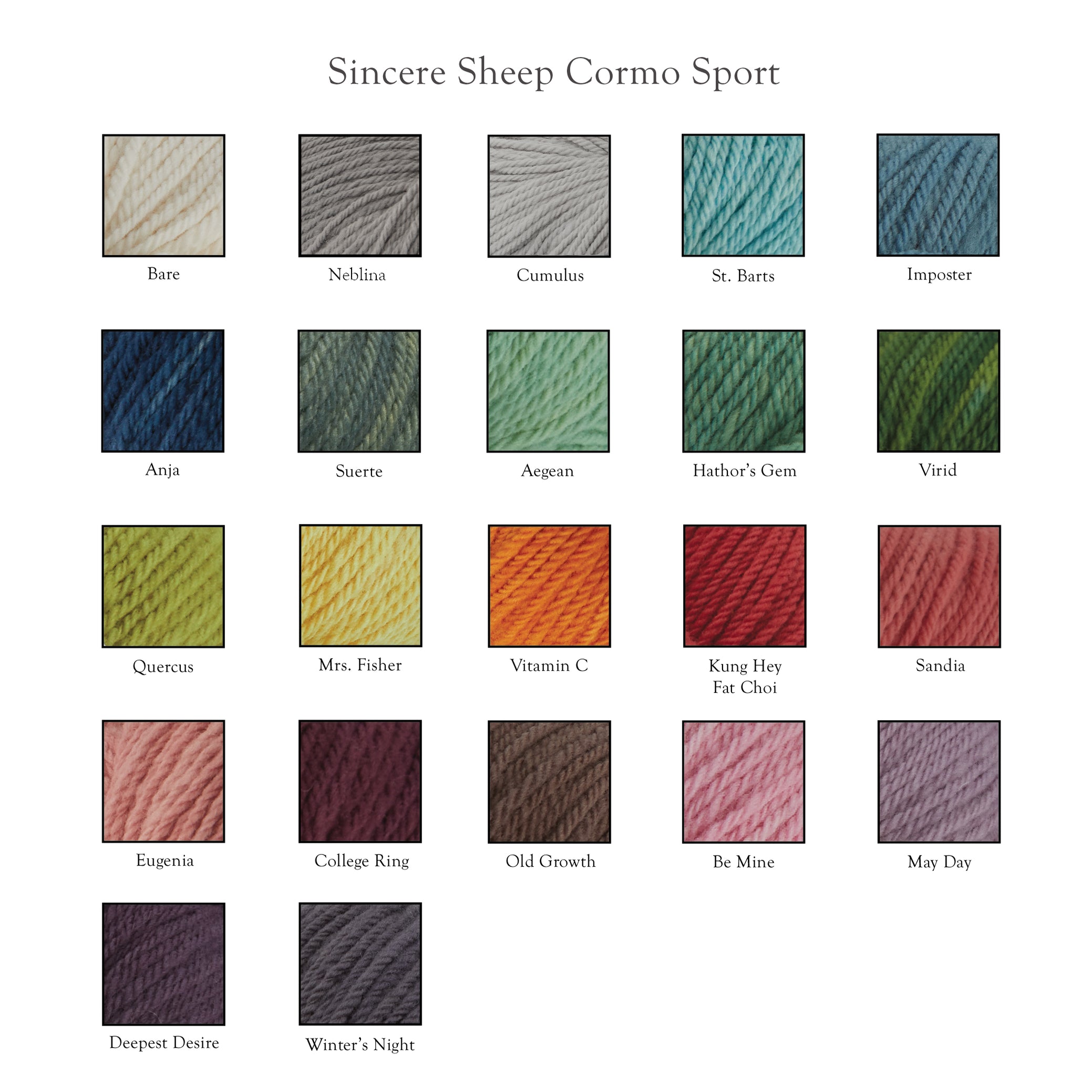 Sincere Sheep Cormo Sport (100% wool) yarn — Row House Yarn