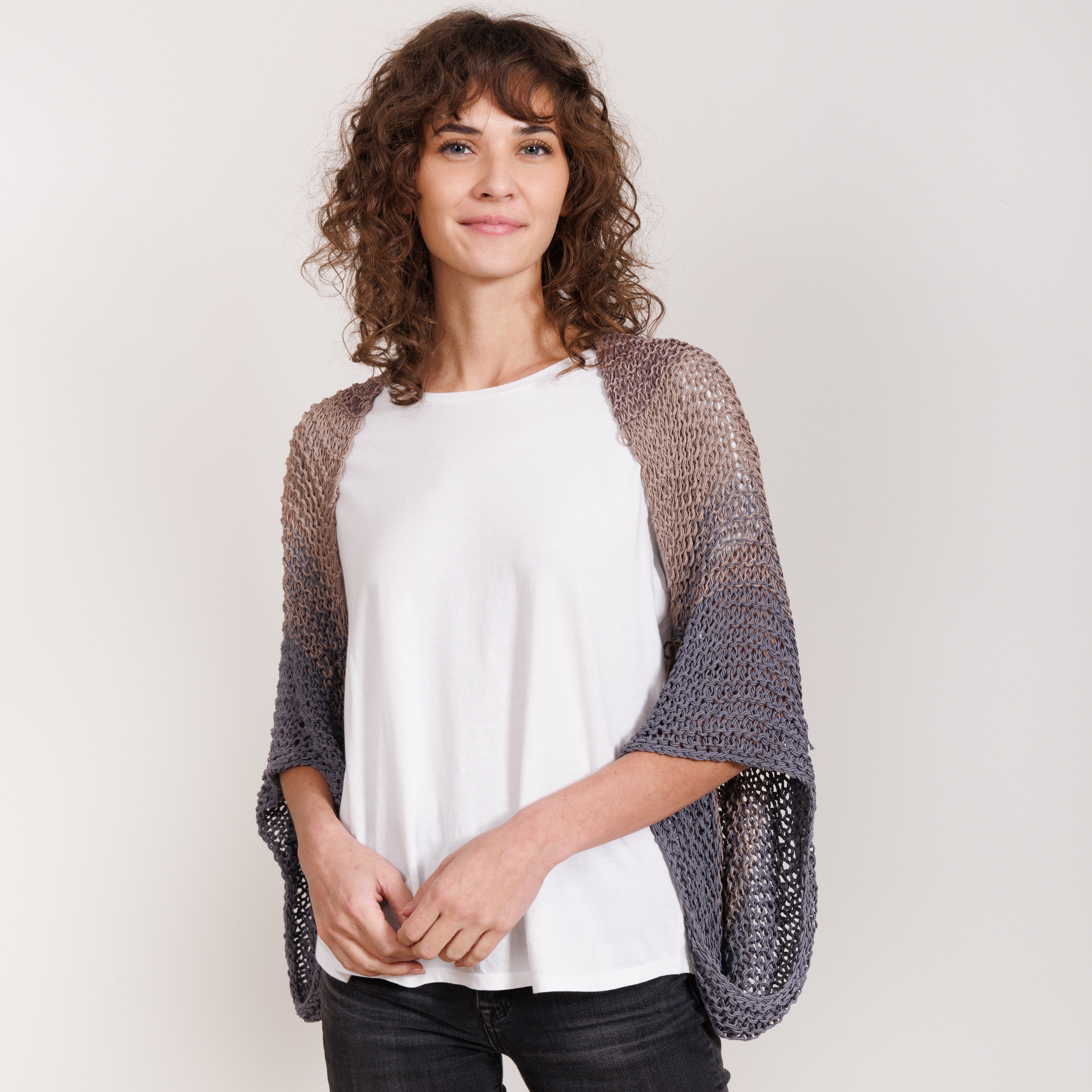 Summer Sunset Shrug Kit Row House Yarn