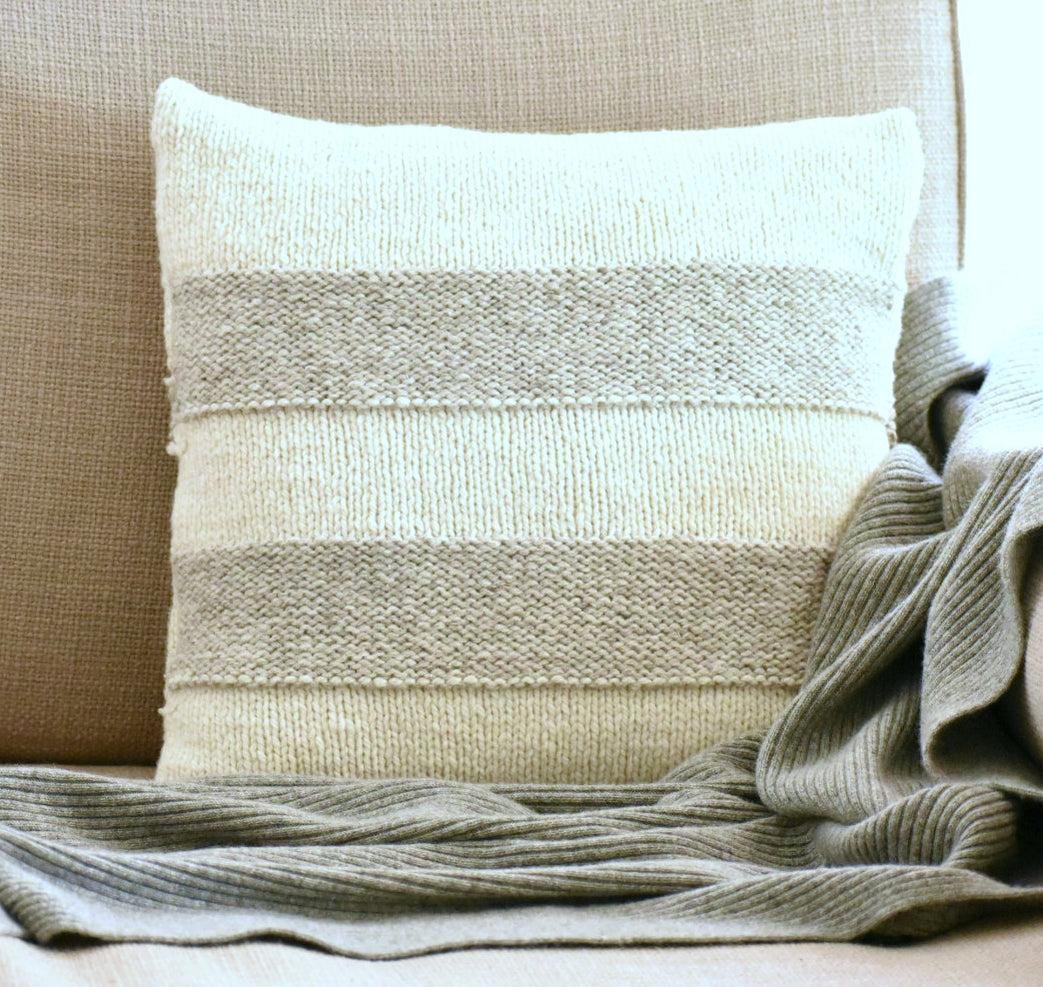 Nap Time Pillow Kit - Beginner Knitting Pattern & Kit — Row House Yarn