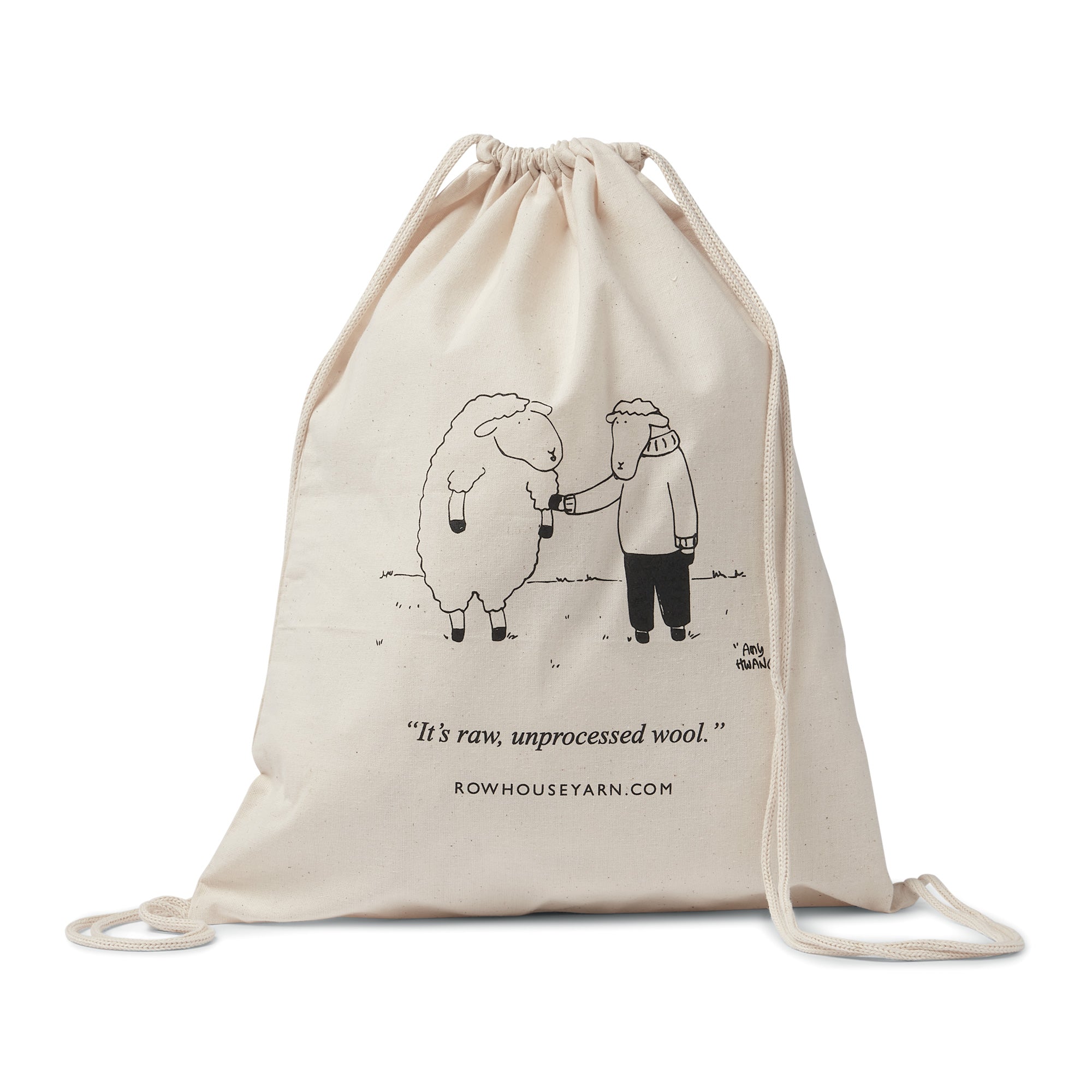 "Unprocessed Wool" Project Bag – Row House Yarn